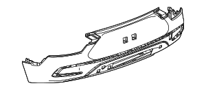 2021-2022 Buick Encore GX Rear Bumper Lower Fascia 42766387 ...