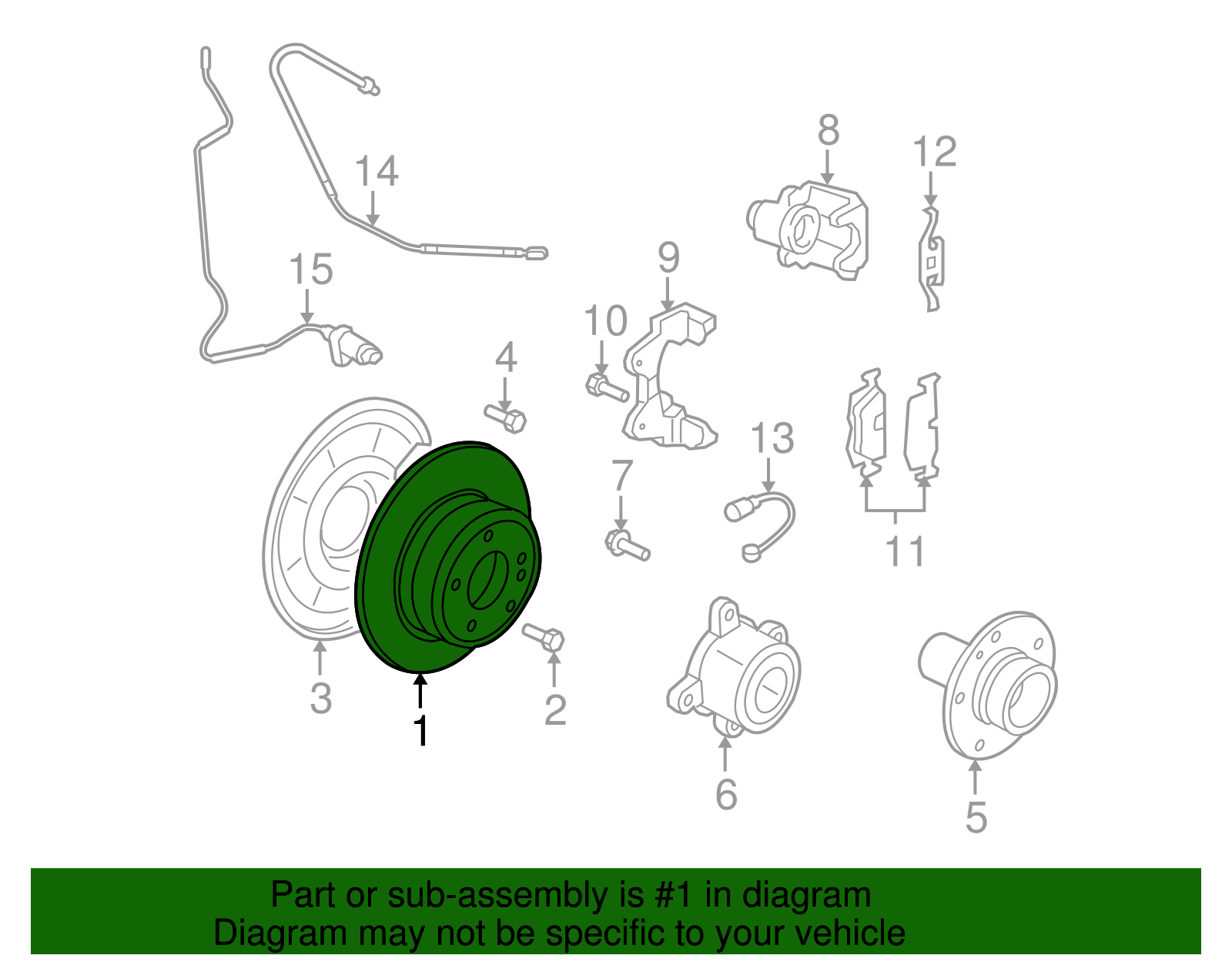 34-21-6-886-480 - Disc Brake Rotor Rear - 2007-2019 BMW | Buy BMW Parts Now