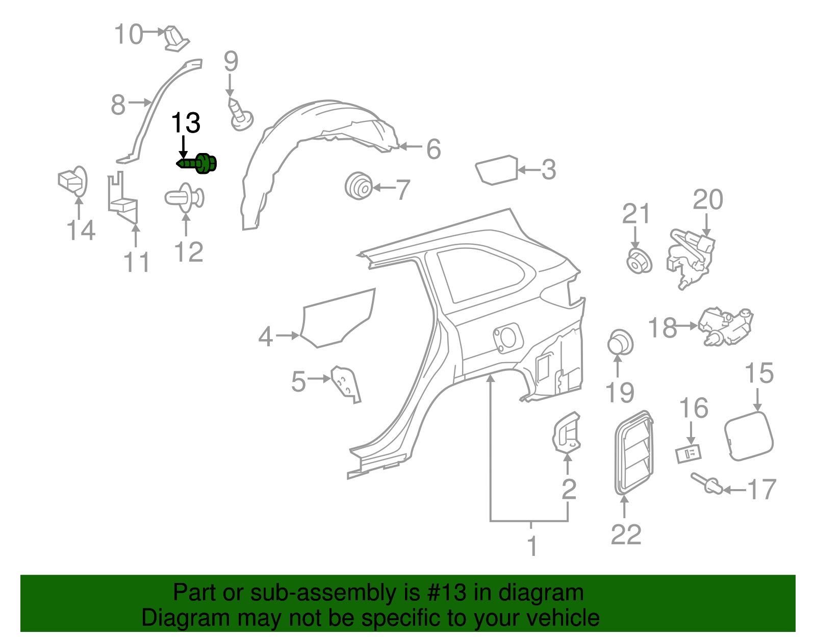 90159-60498 - Wheel Opening Molding Screw 2000-2025 Toyota | Longo ...