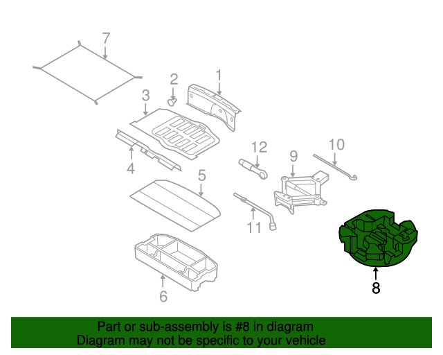 85715-2K000 - Cargo Organizer - 2010-2013 Kia Soul | Kia Auto Parts