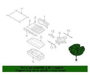85715-2K000 - Cargo Organizer - 2010-2013 Kia Soul | Kia Auto Parts