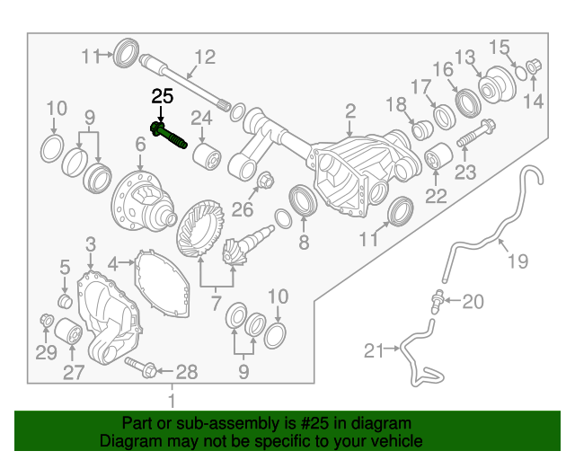 54726-EZ00A - Side Mount Bolt 2016-2024 Nissan TITAN XD | Nissan Parts ...