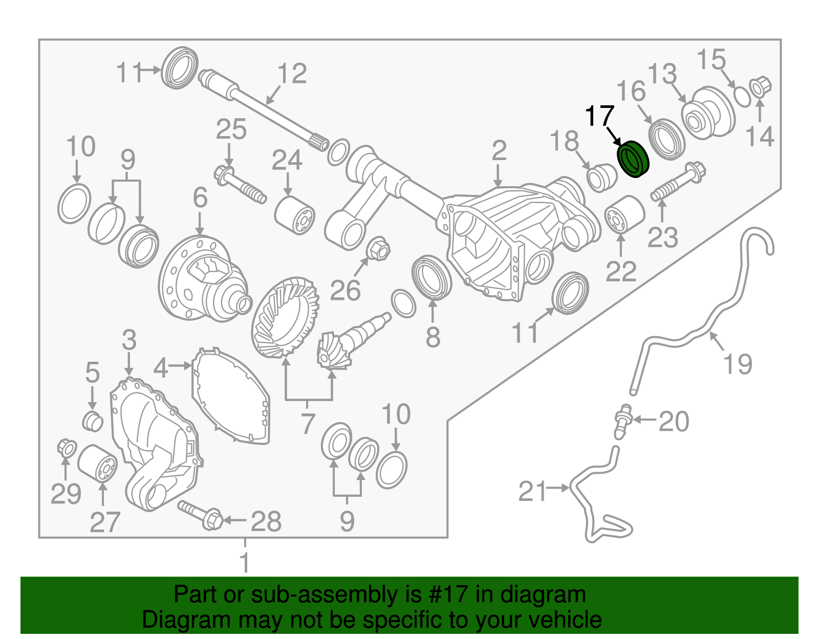 2016-2024 Nissan Pinion Bearings 38120-EZ40B | My Nissan Part