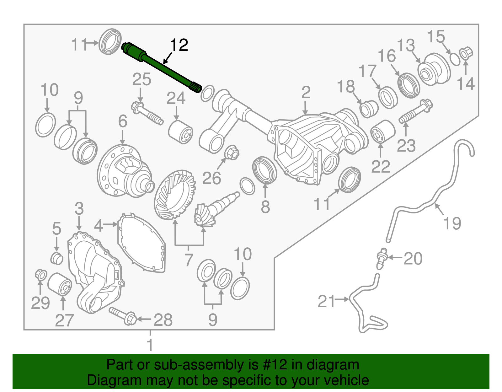2016-2024 Nissan Output Shaft 31414-EZ40A | Nissan Parts Central