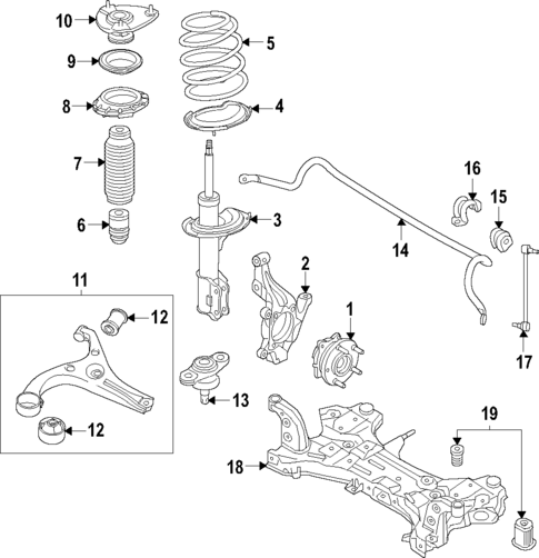 Front Suspension for 2017 Hyundai Ioniq | OEM Parts Online
