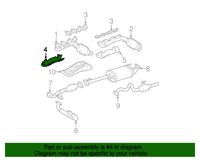 Toyota OEM Manifold Cover Part# 17167-50140 | OEM Vehicle Parts