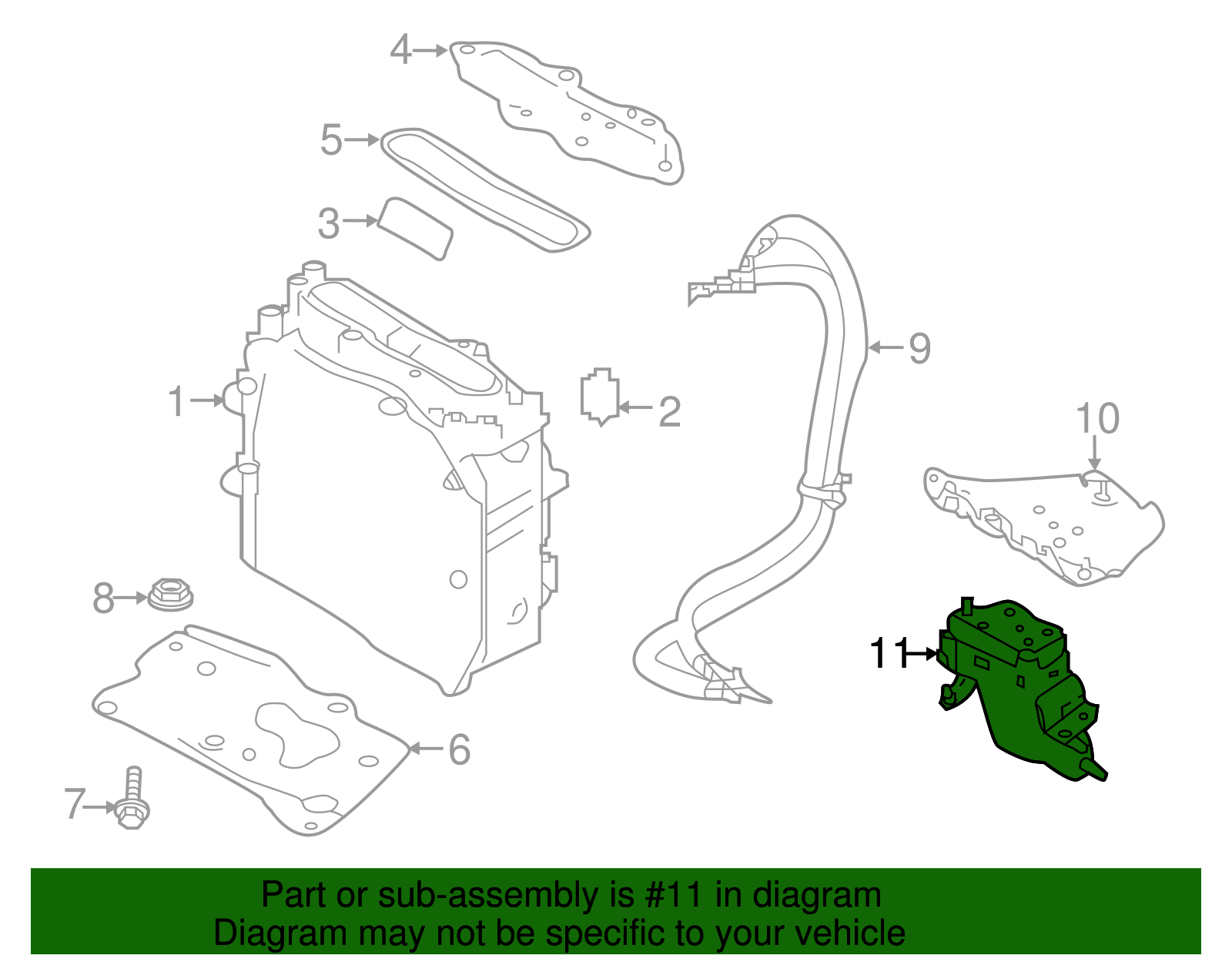 2017-2019 Nissan Rogue Mount Bracket 75860-4BC0A | Ziegler Nissan of ...