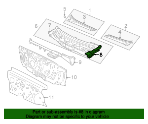 66756-3C100 - Side Extension - 2001-2002 Kia Optima | Kia Auto Parts