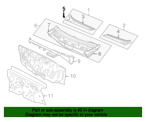 86155-22000 - Cowl Grille Retainer 2001-2020 Kia | Kia.Parts Store