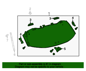 Toyota Lift Gate Glass 68105-0E080 | Auto Parts