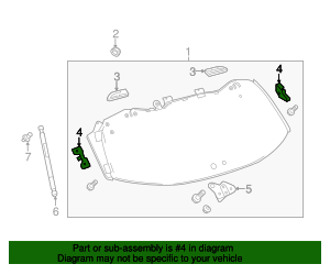 2014-2019 Toyota Highlander Side Bracket 69942-0E040 | Toyota Parts Center