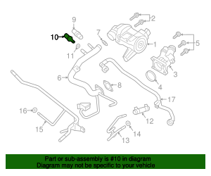 2015-2024 Volvo Coolant Temp Sensor 31339941 | OEM Euro Parts