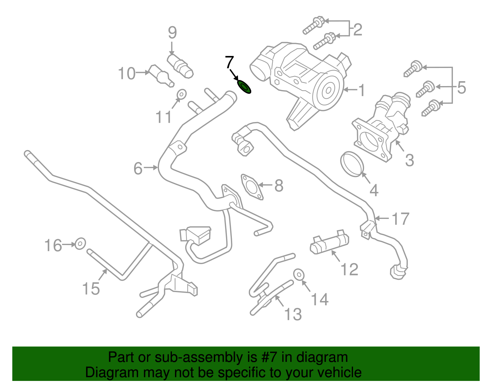 1992-2025 Volvo Engine Coolant Pipe O-Ring 31109233 | OEM Euro Parts
