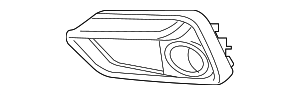 71118-TGG-A50ZA - Garnish Assembly L Front Bumper Side *R513* (Rallye ...