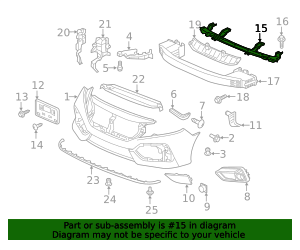 71150-TGG-A00 - Upper Support 2017-2021 Honda Civic | Honda Parts Online