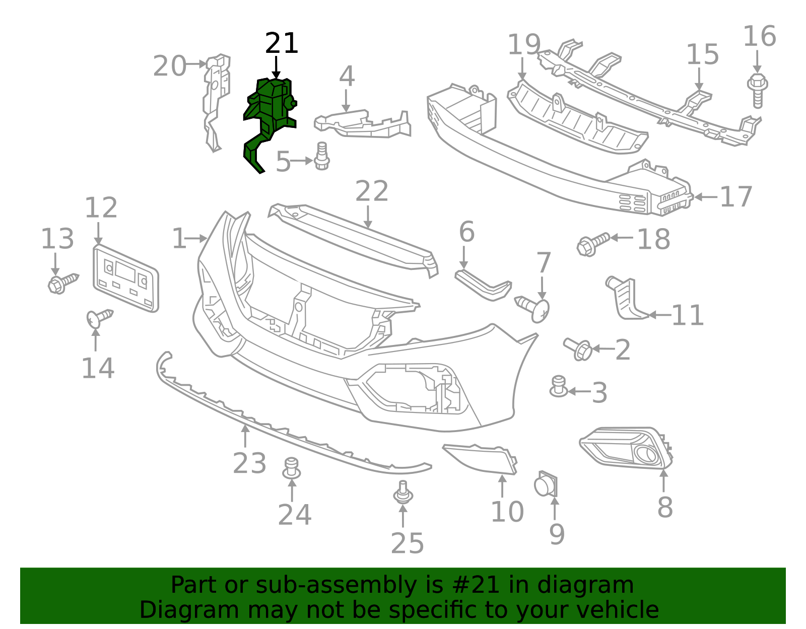 71206-TGG-A50 - Plate L Front Bumper Side Induction - 2020 Honda Civic ...