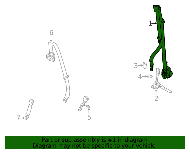 2023 Chevrolet Silverado 1500 Outer Belt Assembly 86802612 GM ...