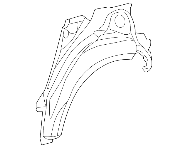 2012-2017 Toyota Prius C Outer Wheelhouse 61632-52180 | Toyota Parts Center