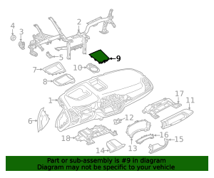 Genuine BMW 51-45-6-840-081 | Speaker Trim Panel | FREE Shipping on ...