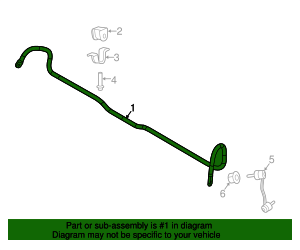 906-323-25-65-64 - Stabilizer Bar 2013-2019 Mercedes-Benz | Mercedes ...