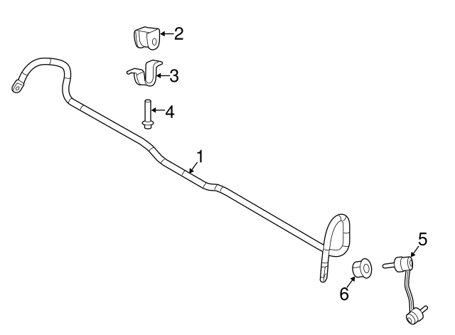 906-323-25-65-64 - Stabilizer Bar 2013-2019 Mercedes-Benz | Mercedes ...