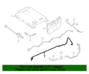 61-12-9-339-959 - High-voltage cable set, EDH 2014-2017 BMW i3 ...