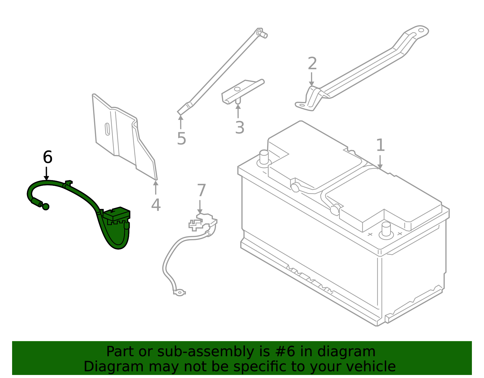 2018-2025 BMW Positive Cable 61-12-9-350-065 | BMWPartsDirect.com