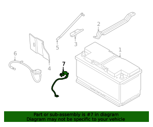 61-12-8-802-899 - Battery cable positive, below-floor 2020-2023 BMW ...