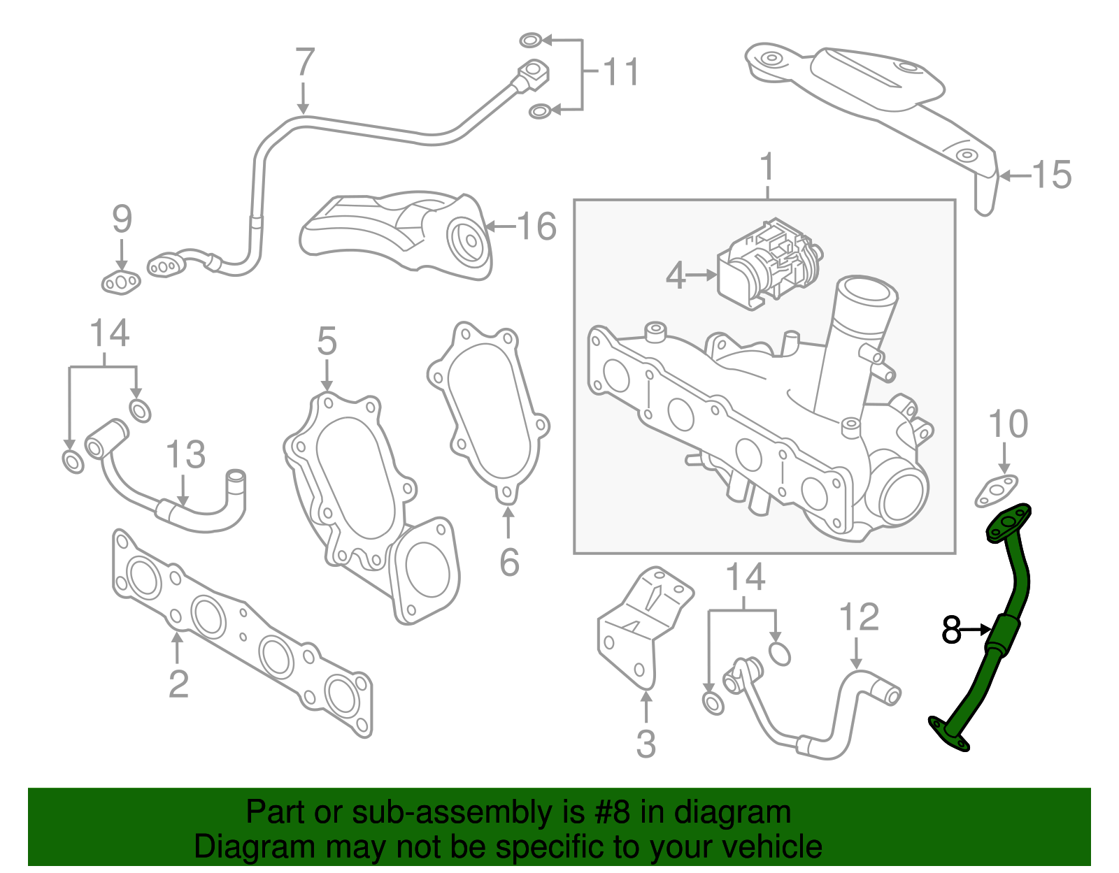 2011-2016 Kia Oil Pipe 28245-2G400 | Retail Performance Auto Parts