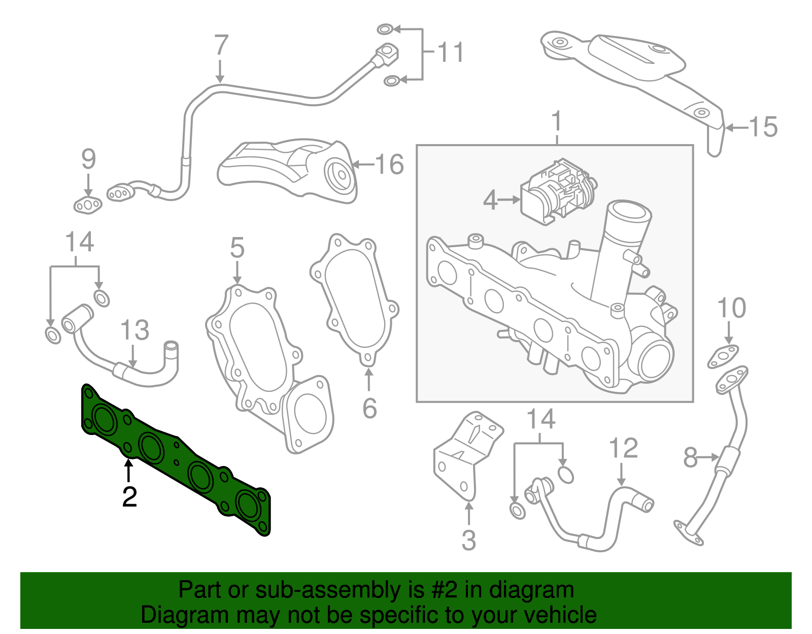 28233-2G400 - Exhaust Pipe Gasket 2011-2020 Kia | Kia.Parts Store