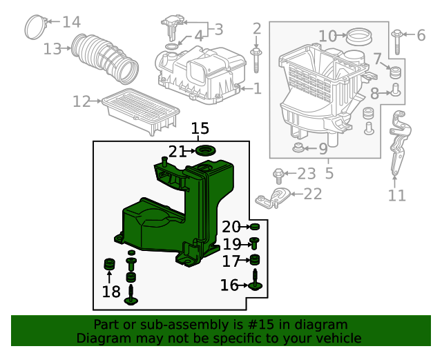 17230-5AM-A00 - Chamber Assembly Resonator - 2017-2019 Honda Civic ...