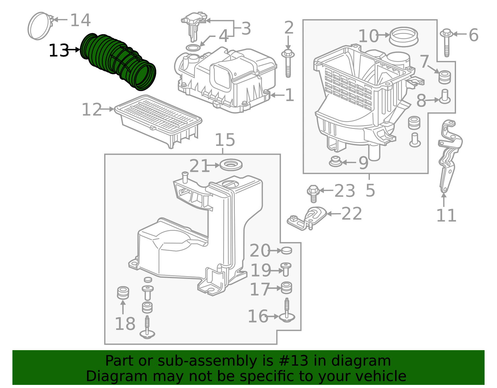 2016-2021 Honda Civic Air Flow Tube 17225-5AA-A00 | OEM Parts Online