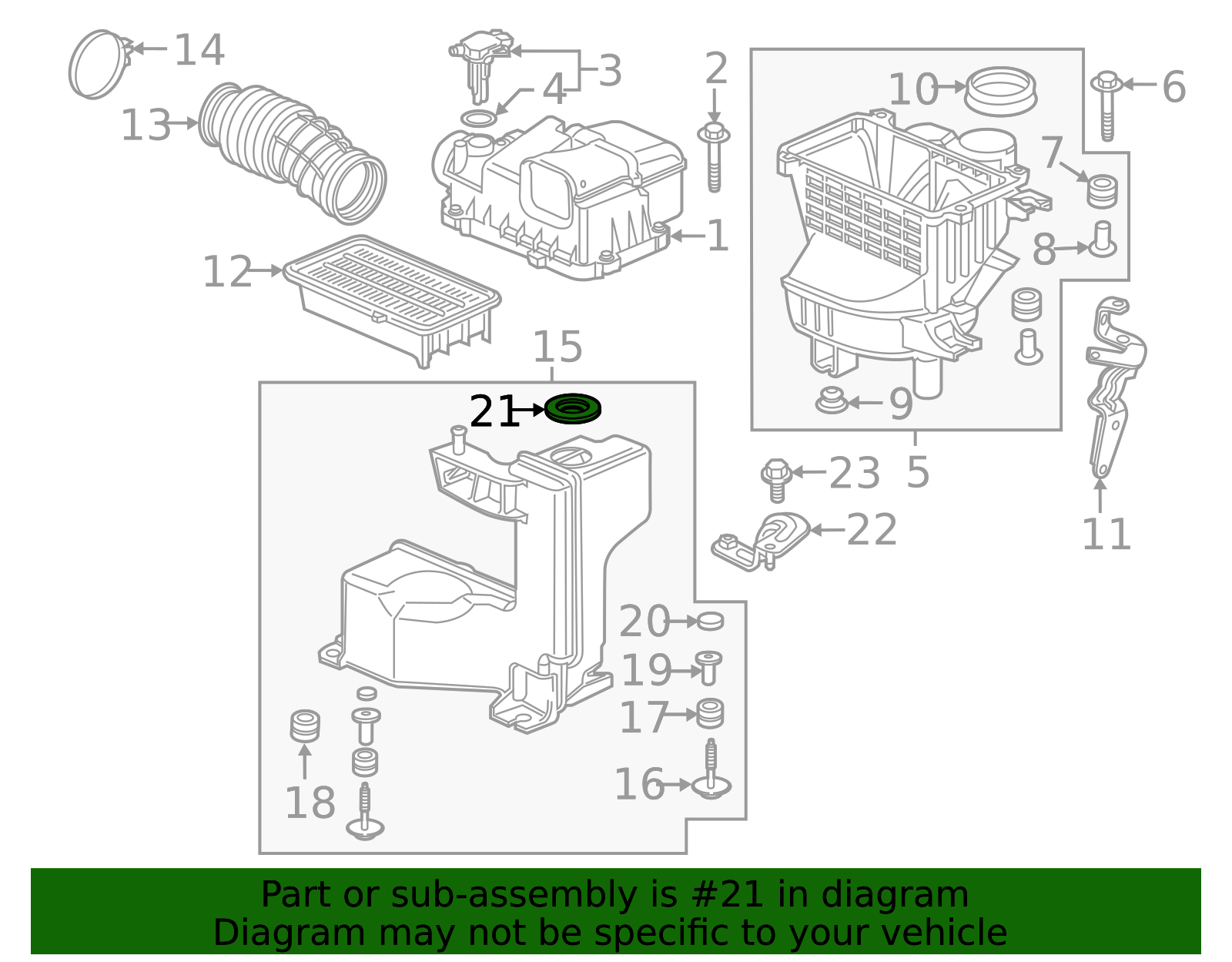 17251-5AA-A00 - 2016-2021 Honda Civic - Rubber Resonator Seal | Genuine ...