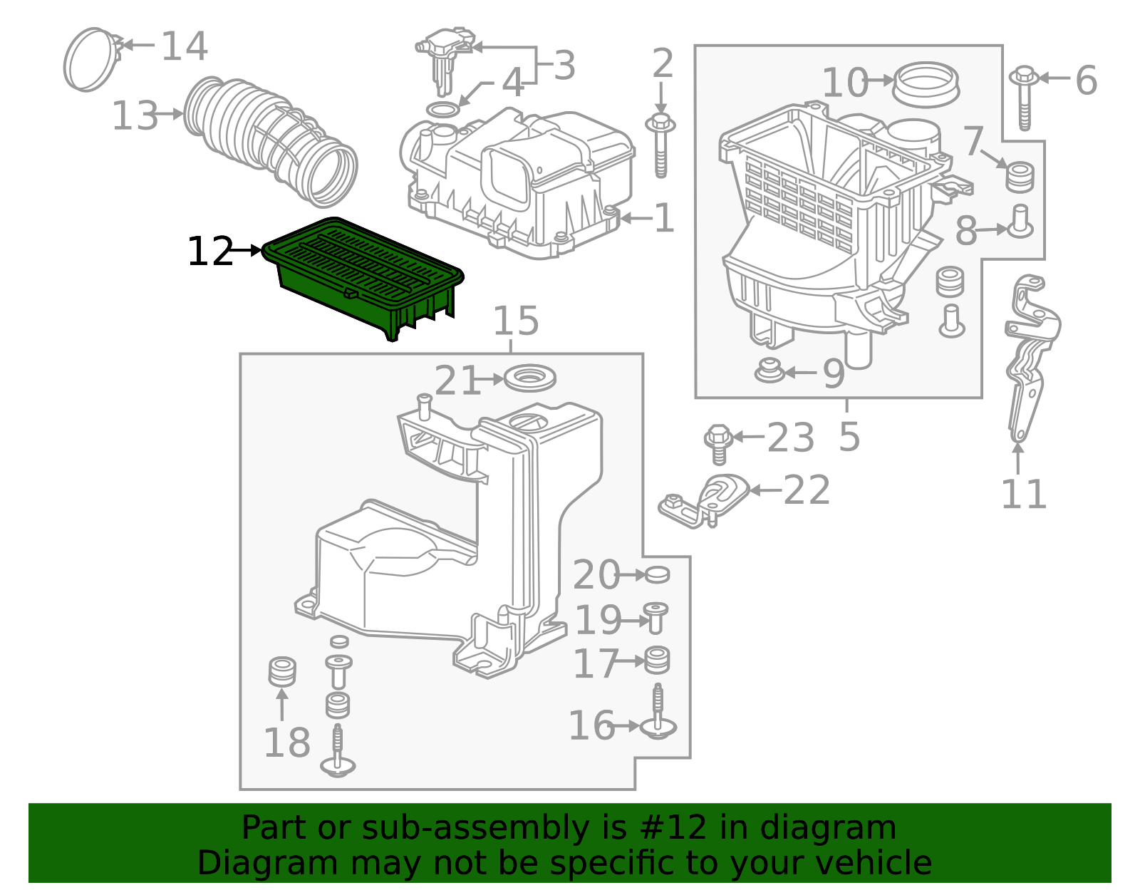 17220-5AA-A00 - Air Filter 2016-2022 Honda | Honda Parts Online