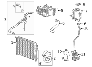 23393999 - Charge Air Cooler Coolant Pump Bracket 2020-2023 GM | Malouf ...