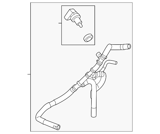 2020-2023 GM Charge Air Cooler Coolant Hose 85510545 | GMPartsDirect.com