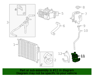 (Replaces 13546428) Engine Auxiliary Water Pump 13551855 GM ...