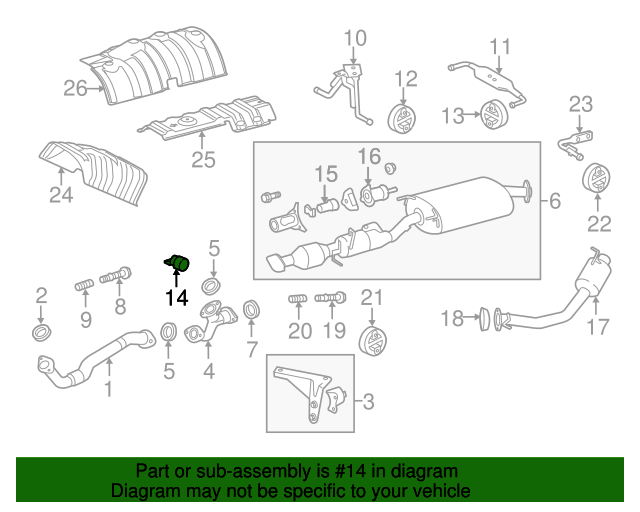 2007-2018 Lexus Center Pipe Damper 17581-31010 | OEM Parts Online