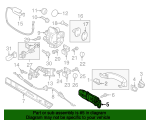 2011-2017 Volkswagen Touareg Bow 7P6-839-885 | OEM Parts Online