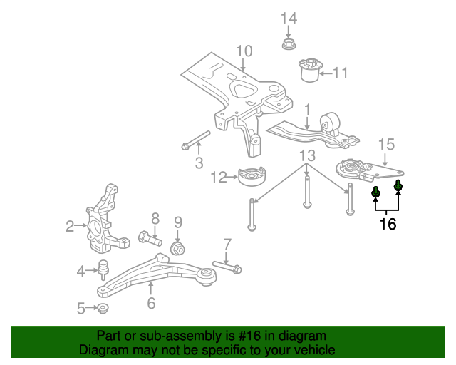 06105062AA - Bracket Bolt - 2007-2017 Mopar | Mopar Parts Canada
