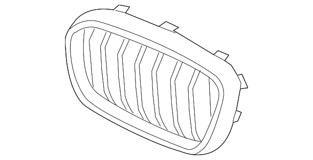 51137478669 - 2018-2021 BMW Upper Grille (51-13-7-478-669) | BMW of ...