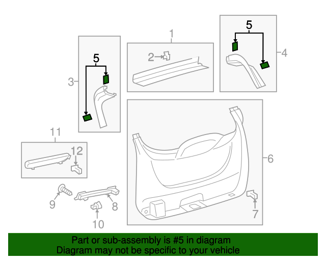Genuine OEM Ford Part - Side Trim Clip W713631-S424 | Genuine OEM Ford ...