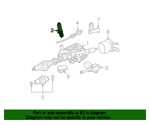 2008-2020 Mercedes-Benz Steering Column Tilt Motor 204-460-08-25 ...