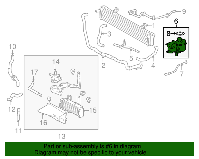 G92A0-48043 - Reserve Tank For 2010-2022 Lexus | Lexus OE Parts