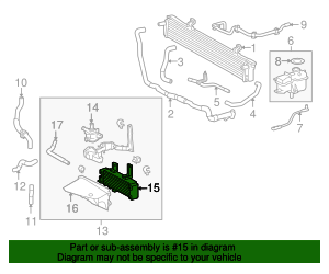 32910-48130 - Drive Motor Inverter Cooler 2013-2015 Lexus RX450h ...
