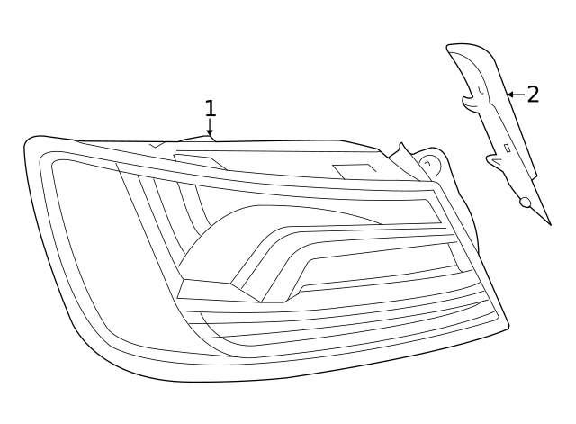 8Y0-945-208-B - Tail Light Assembly 2022-2024 Audi | AutoNationParts.com