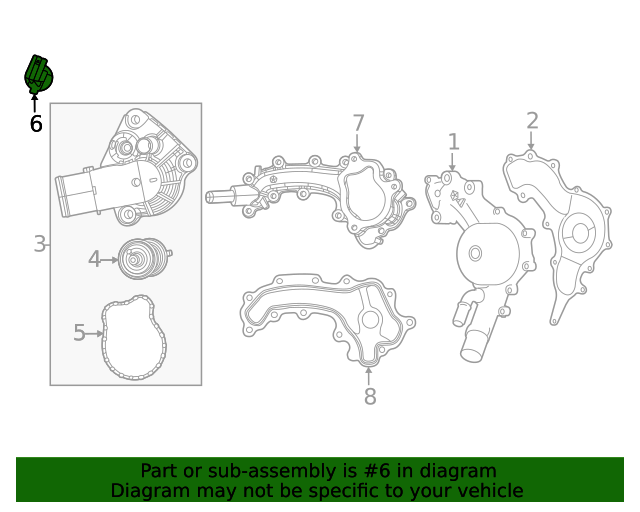 2021-2024 Mopar Engine Coolant Temperature Sensor 68217702AD | Mopar ...