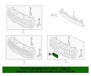 86367-D9LB0 - Grille Assembly Cover 2020-2022 Kia Sportage | Kia.Parts ...