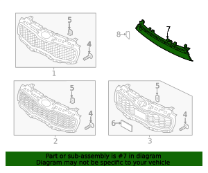 2020-2022 Kia Sportage Center Grille 86561-D9LA0 | OEM Parts Online