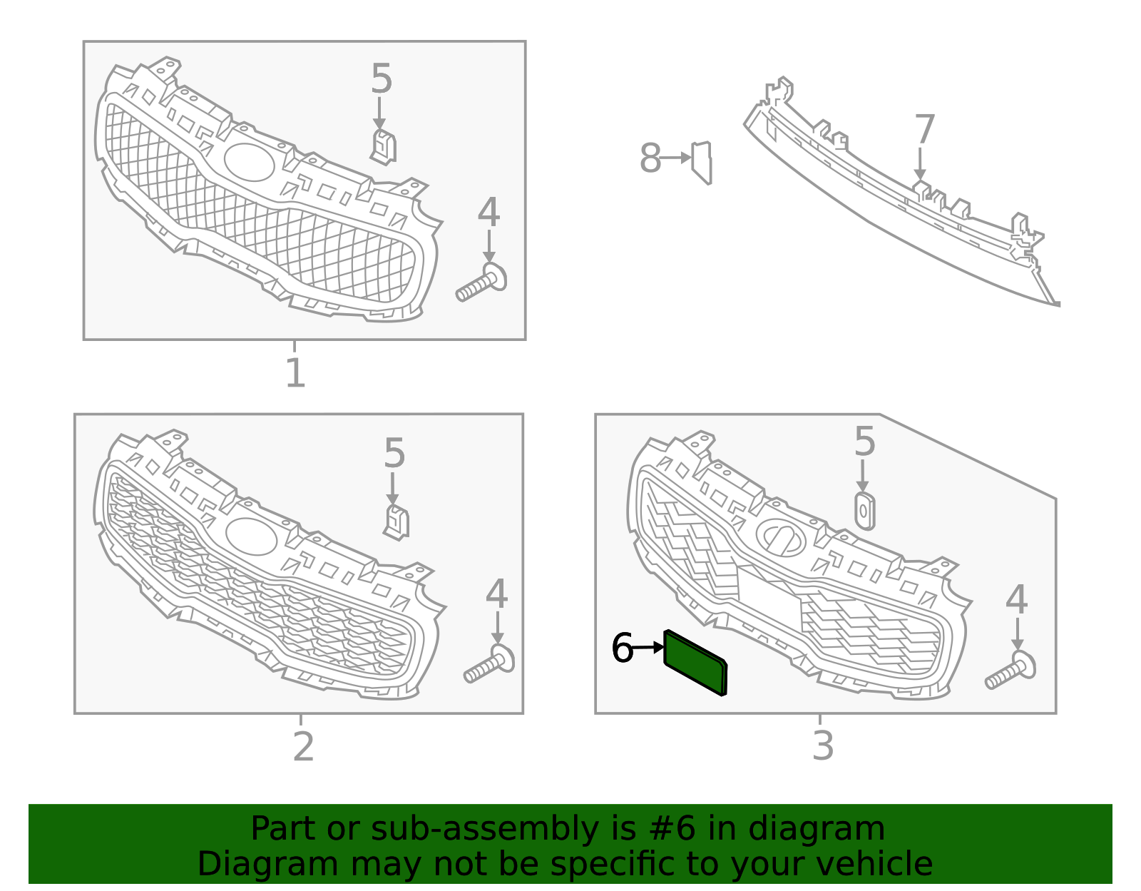 2020-2022 Kia Sportage | Grille Assembly Cover | 86367-D9LA0 | Kia Auto ...